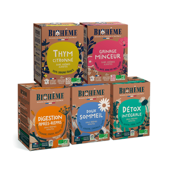 Infusions Bio - Tradition herboriste - Fabriquées en France - Biohême